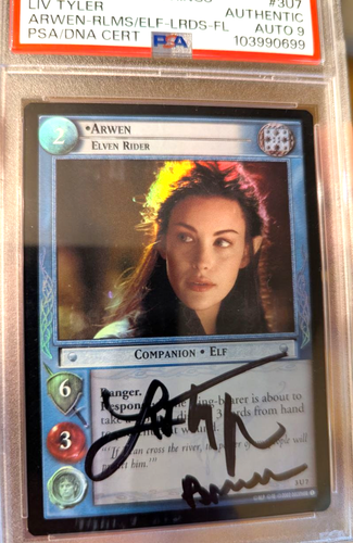 Liv Tyler 3U7 Arwen Realm FOIL SIGNED PSA Autograph Lord of the Rings ...