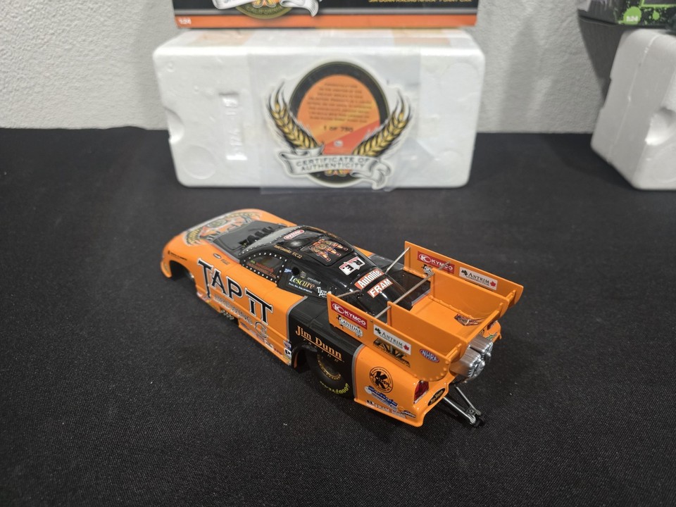RARE AUTOWORLD TODD LESENKO JIM DUNN TAP IT 2012 CHEVY 1/24 FUNNY CAR ...