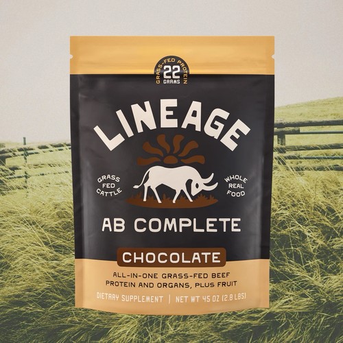 LINEAGE PROVISIONS AB COMPLETE PROTEIN POWDER CHOCOLATE 2.8LBS EXP 10/ ...