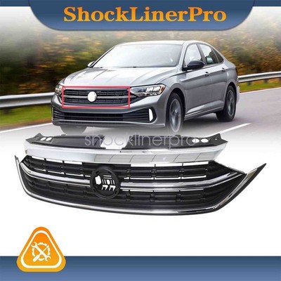 Fit 2022 2023 2024 Vw Volkswagen Jetta Front Bumper Chrome & Black ...