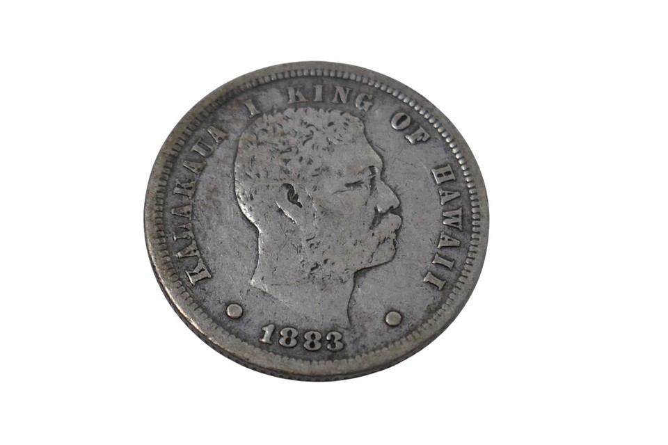 Hawaii 1883 Kalakaua I King of Hawaii Umi Keneta 1 Dime Silver Coin | eBay