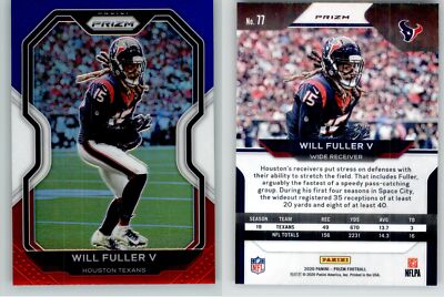 Will Fuller V 2020 Prizm Red White & Blue #77 Houston Texans | eBay