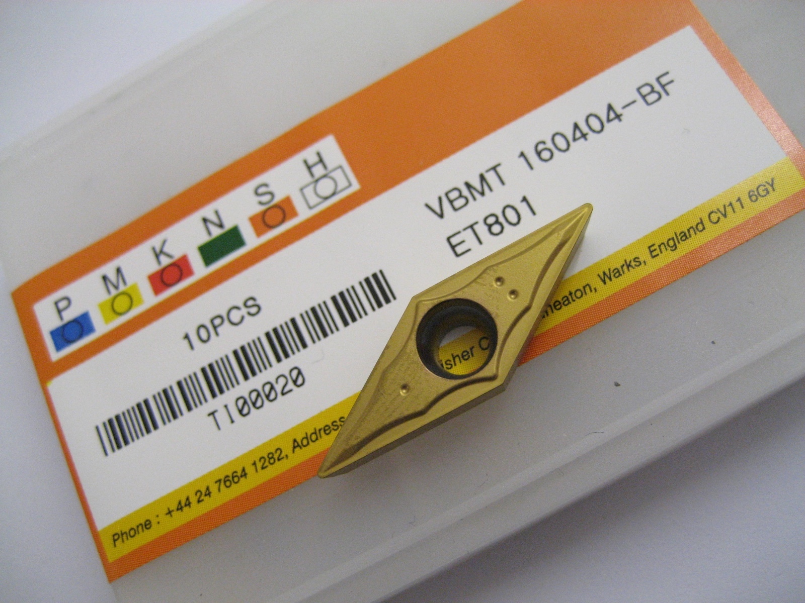 VBMT160404-BF VBMT 331-BF ET801 CARBIDE TURN INSERTS EUROPA TOOL EDGE ...