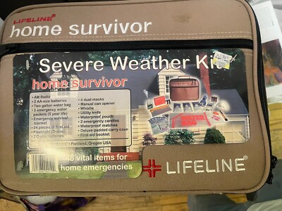 LIFELINE Ultra Survival Kit many Pieces radio, flash, light , water ...