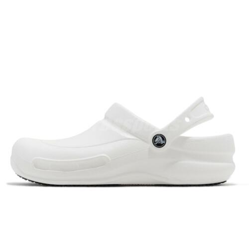 Crocs Bistro White/Black Unisex Slip On Chef Shoes Us Size M10 / W12 ...