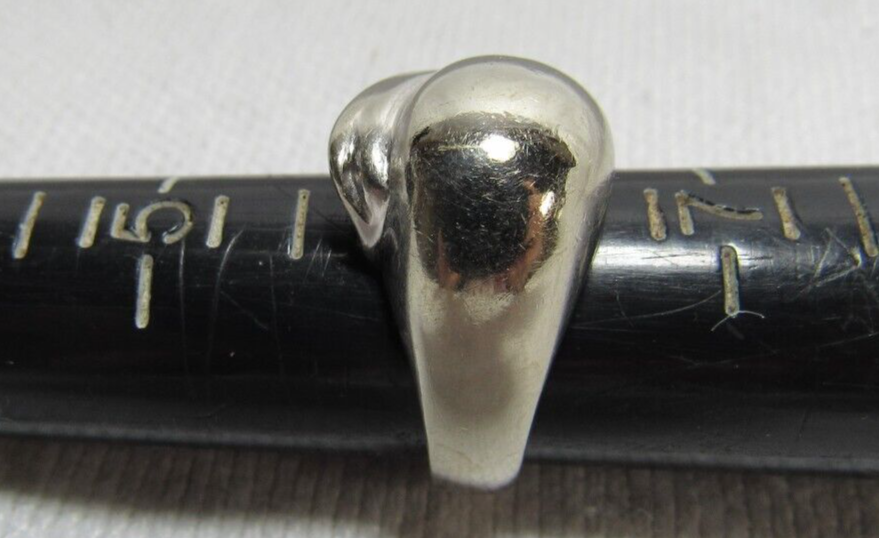 Vintage Kaco 14k White Gold Dome Ladie's Band Sz 6 Men's Pinky Ring 8 ...