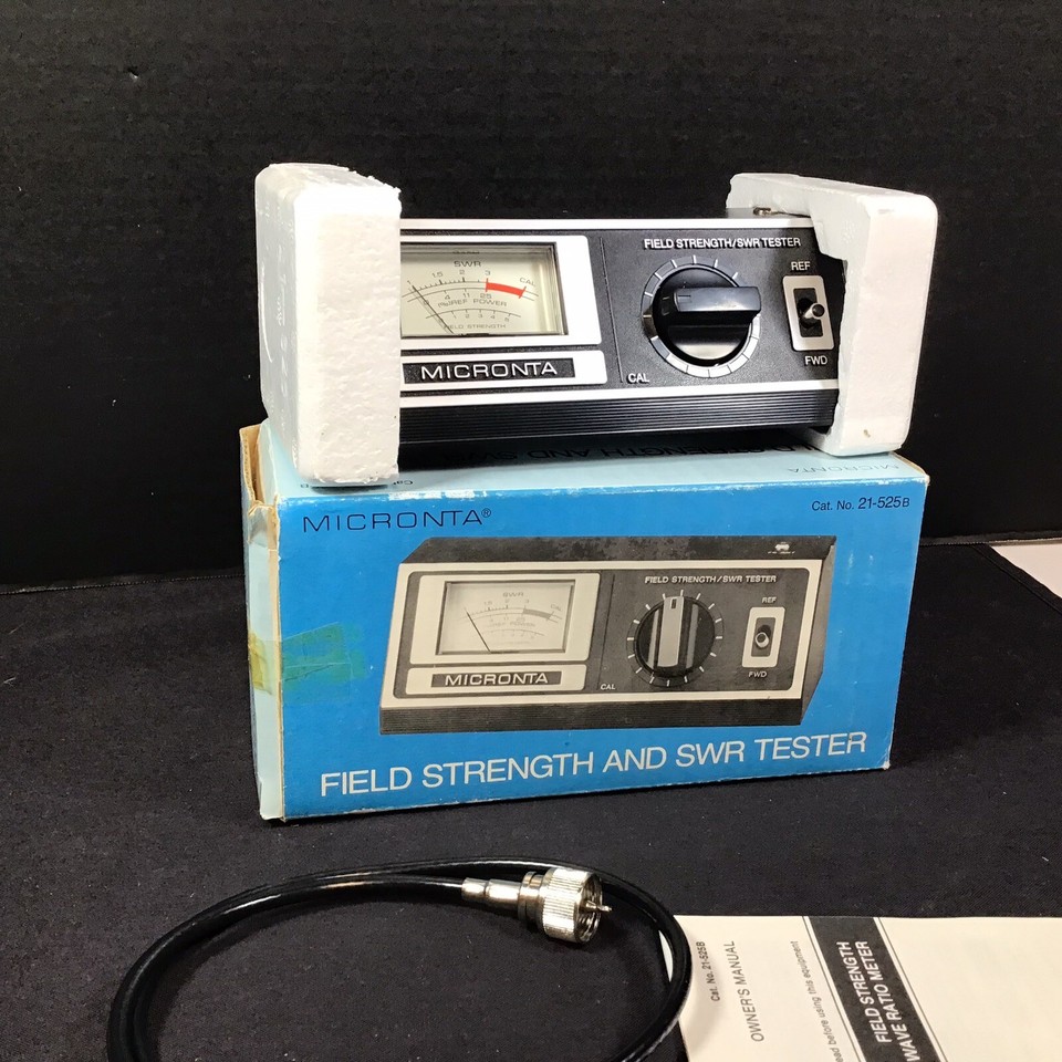 Vintage Radio Shack MICRONTA Field Strength and SWR Tester 21 525B ...