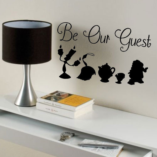 Be Our Guest Vinyl Decal Sticker for Home Door Stair Windows Wall Car ...