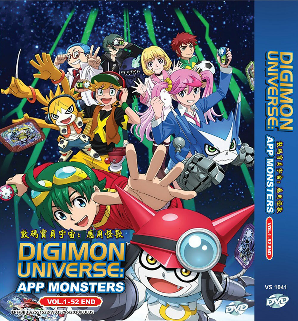 ANIME DIGIMON UNIVERSE:APP MONSTERS VOL.1-52 END DVD ENGLISH SUBS^REG ...