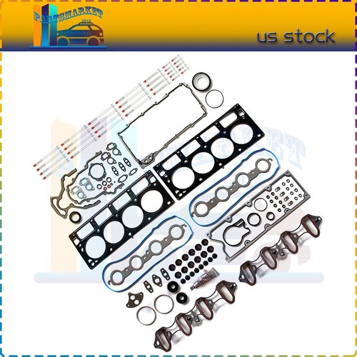 Fits GMC Sierra 3500 2001-2003 6.0L Full Gasket Set & Head Bolts ...
