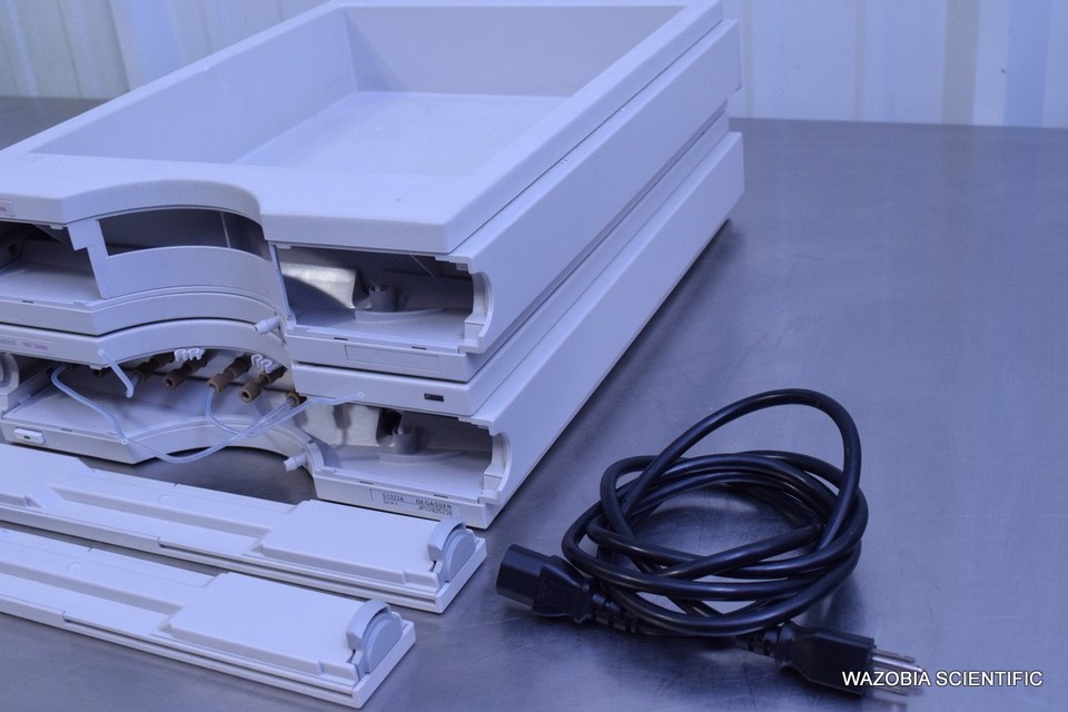 AGILENT 1100 SERIES G1322A HPLC ON-LINE VACUUM DEGASSER AND SAMPLE TRAY ...