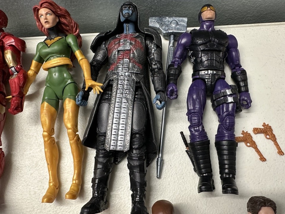 Marvel Legends 6” Figure Lot Phoenix Iron Man Ronan Luke Cage Hawkeye ...