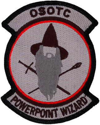 USAF POWERPOINT WIZARD PATCH - RED | eBay
