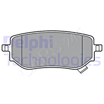 DELPHI Disc Brake Pad Set For MERCEDES 470 4704230600 | eBay