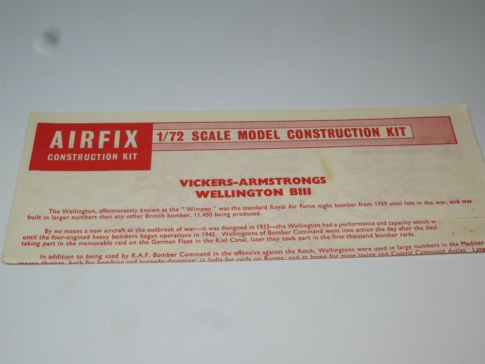 VINTAGE AIRFIX Model Aircraft Kit Instruction Sheets 1960s/70s Huge ...