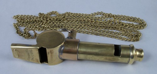 VINTAGE THE ACME THUNDERER THE ACME CITY WHISTLE BRASS POLICE MILITARY ...