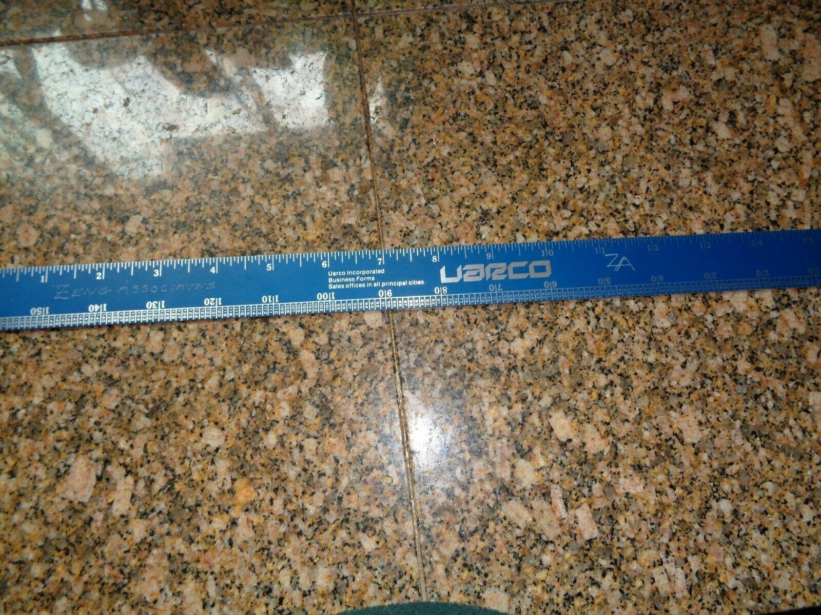 2 Vintage Rulers, one Uarco Inc. 16 inch Metal Ruler, one 15 inch Data ...