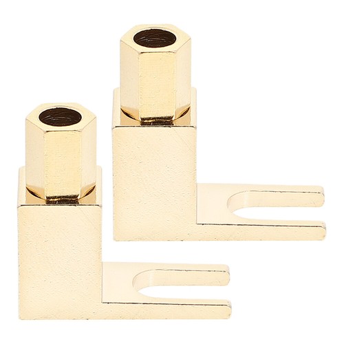2pcs Right Angle Speakers Connectors 90 Degree Banana Plugs L Shaped ...