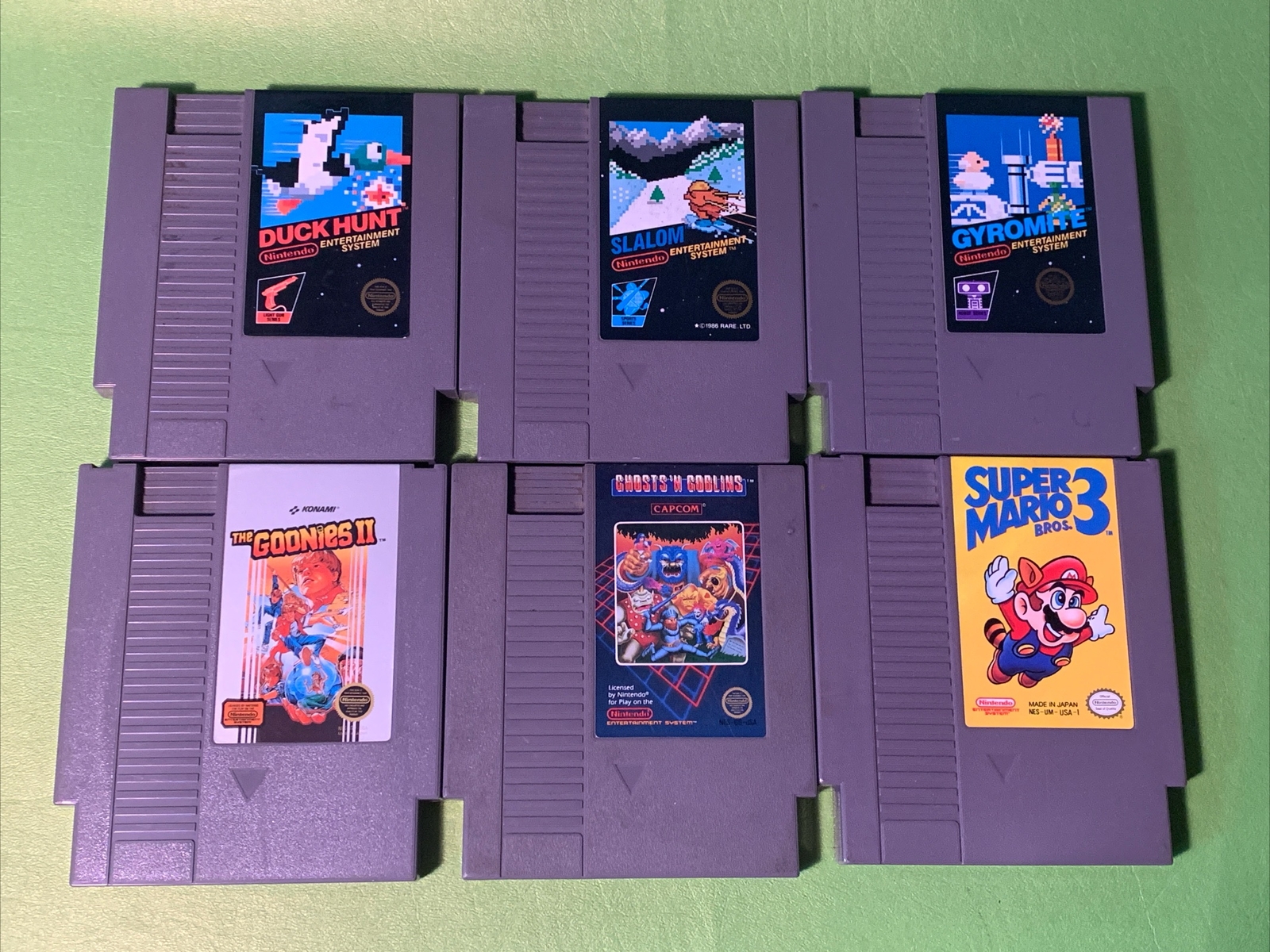 Lot Of (6) Nintendo NES Game Cartridges Ghost ‘n Goblins Goonies 2 ...