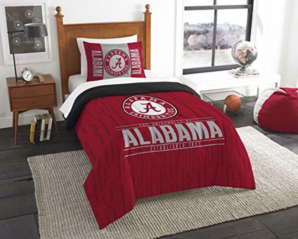 Alabama Comforter Set Twin University of Bama Bedding Crimson Tide ...