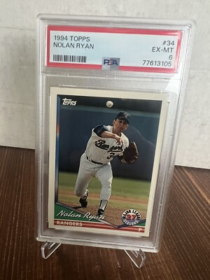 1994 Topps Nolan Ryan #34 PSA 6 EX-MT Texas Rangers Newly Graded | eBay