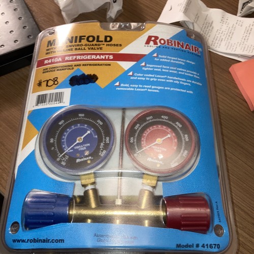 Robinair 41670 Manifold Set 60 in. Ball Valve Hoses A/C | eBay