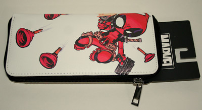Rare Marvel Comics Deadpool Women's Wallet Purse Clutch Kawaii Bioworld ...