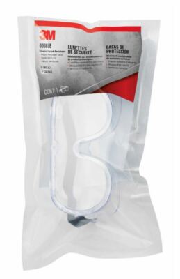 GENUINE 3M Impact Chemical Splash Resistant Goggles Eye PPE Blocks 99% ...