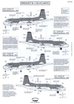 Berna Decals 1/72 BREGUET Br.1150 ATLANTIC Long Range Recon Aircraft | eBay