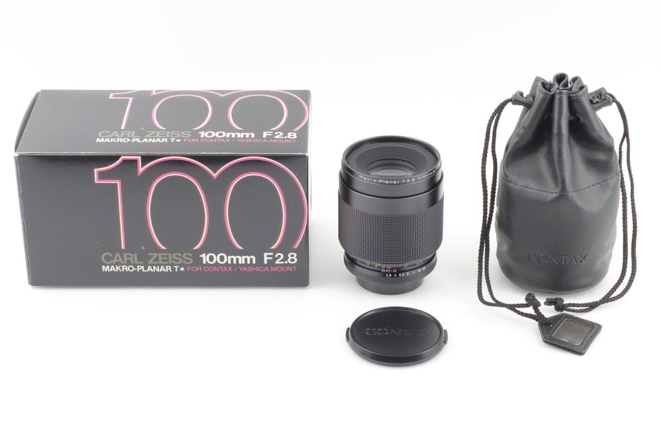[ TOP MINT in BOX ] Contax Carl Zeiss Makro Planar T* 100mm f/2.8 AEJ ...