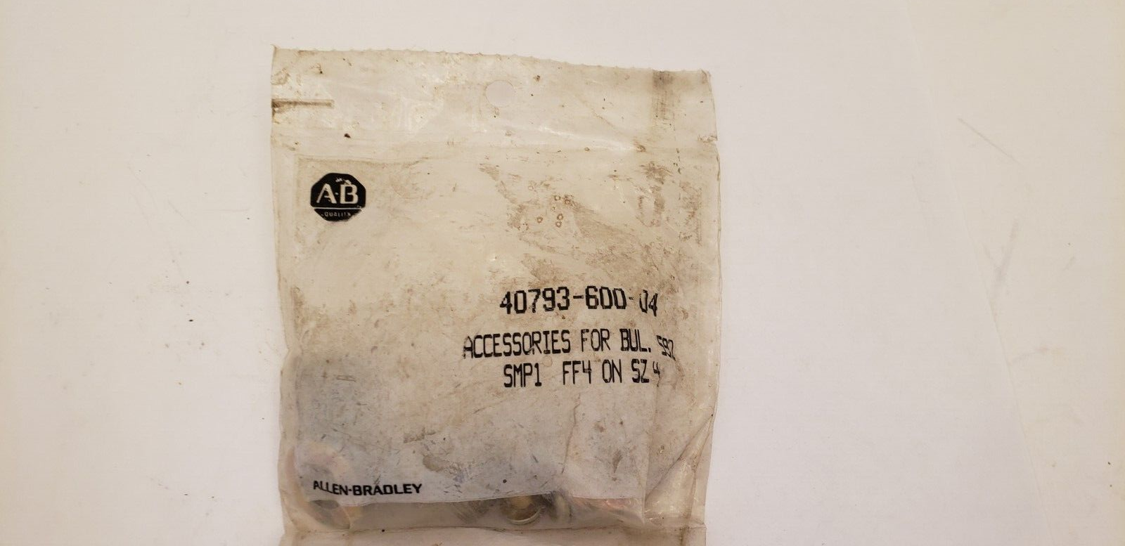ALLEN BRADLEY 40793-600-04 ACCESSORIES FOR BUL. 592, SMP1 FF4 ON SZ 4 ...