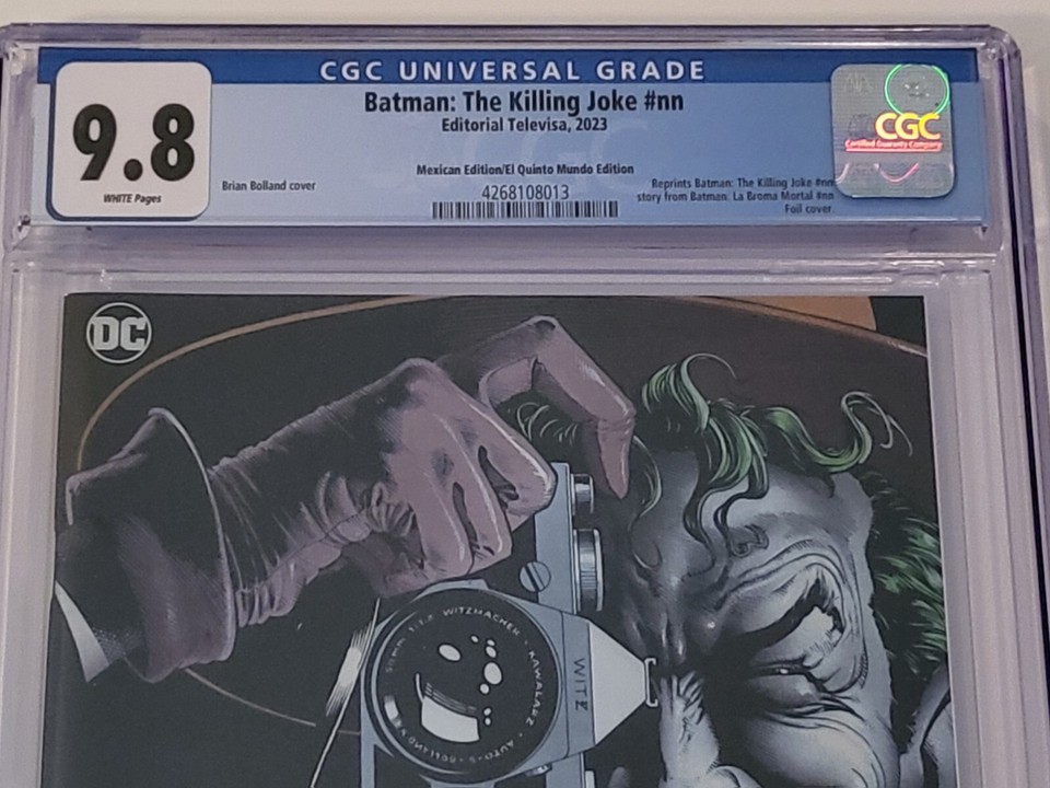 BATMAN THE KILLING JOKE #1 2023 CGC 9.8 MEXICAN FOIL EDOTORIAL ...