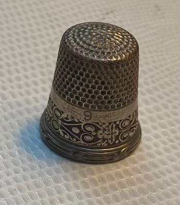 ANTIQUE VICTORIAN STERLING SILVER THIMBLE, size 9, free shipping | eBay