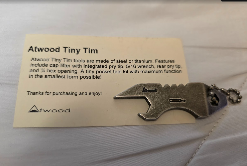 Peter Atwood steel TINY TIM (stamped) | eBay