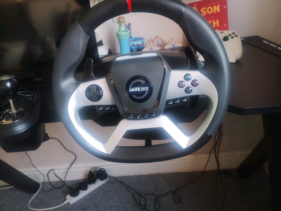 Maxx Tech Pro ff Racing Wheel Set For PS4, Xbox,Pc | eBay UK