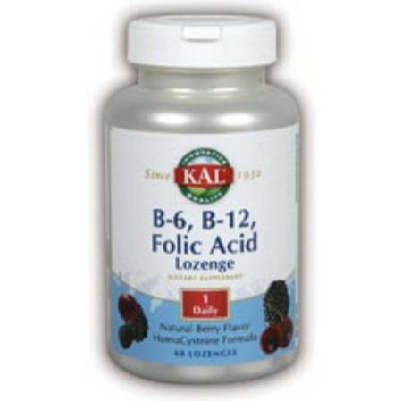 KAL B6, B12 Folic Acid Chewable - 60 - Tablet (Kal) Supplement for sale ...