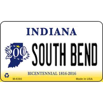 South Bend Indiana State License Plate Tag Novelty Magnet M-6380 | eBay