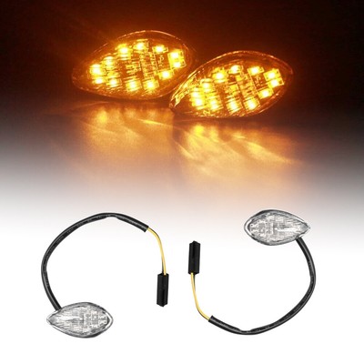 Pair Clear Lens Front Rear Turn Signal Light fit for Honda Grom 125 ...