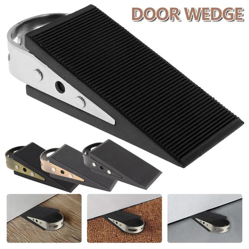 Buffer Rubber Door Stopper Wedge Jammer Window Furniture Non-Slip Home ...
