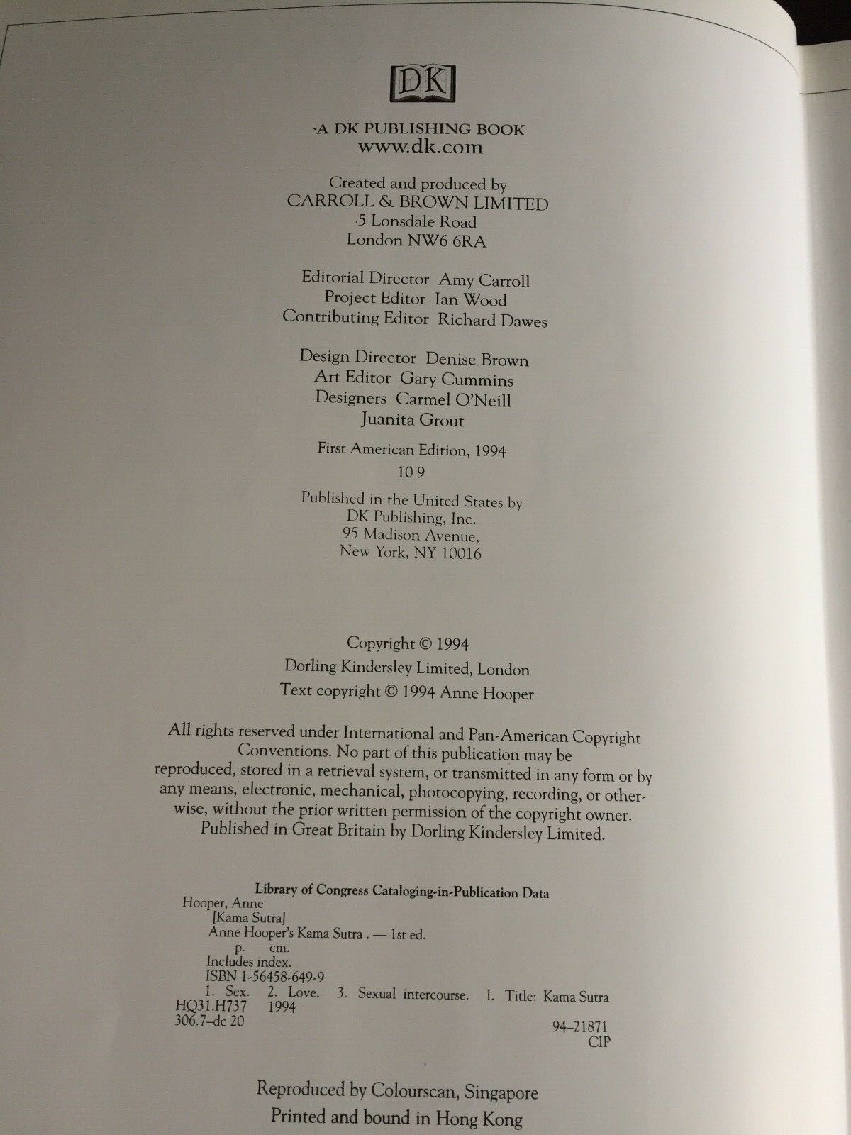 Anne Hooper's Kama Sutra Classic Lovemaking Techniques Reinterpreted | eBay