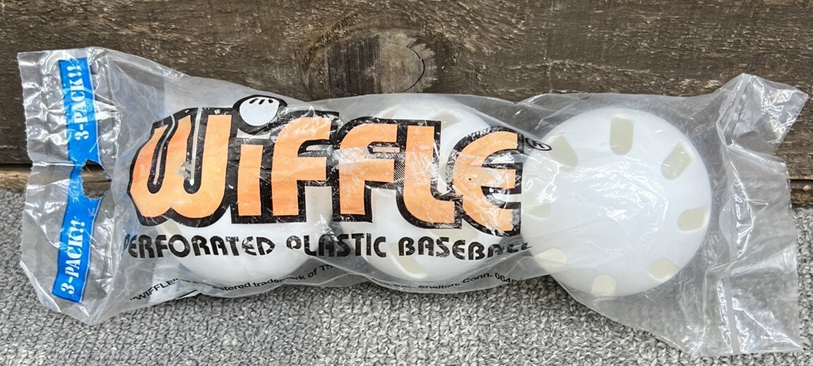 Wiffle® - 3 Pack of Perforated Plastic Baseballs Wiffle Balls NEW ...