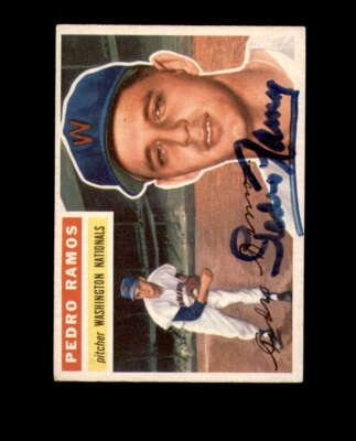 Pedro Ramos Signed 1956 Topps Washington Senators Autograph | eBay