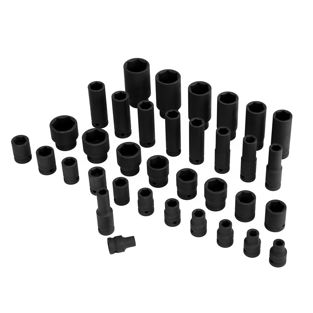 Giantz 35pcs 1/2" Drive Deep Impact Socket Set CR-V Steel Metric ...