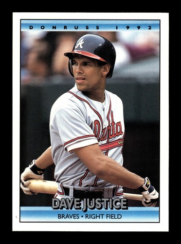 1992 Donruss Baseball #327 Dave Justice Atlanta Braves | eBay