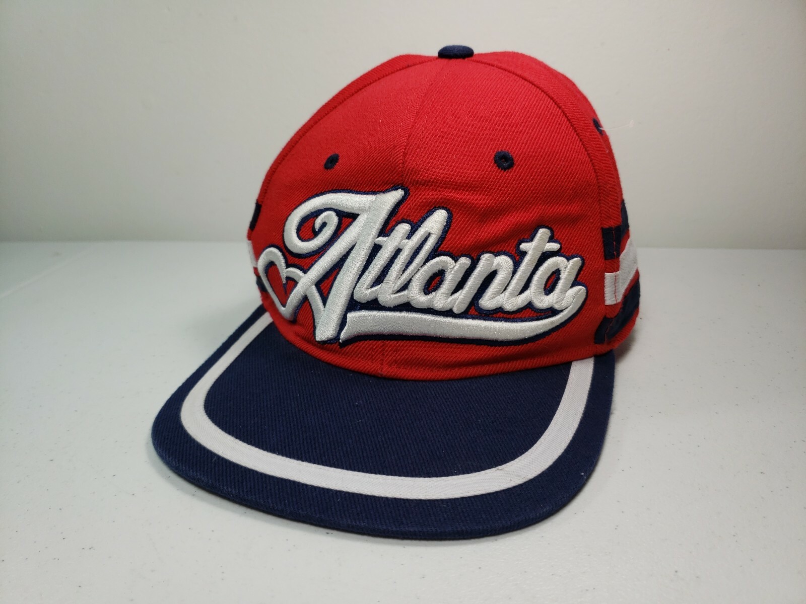 Seventy Seven ATLANTA Snapback Hat RED WHITE & BLUE C… - Gem