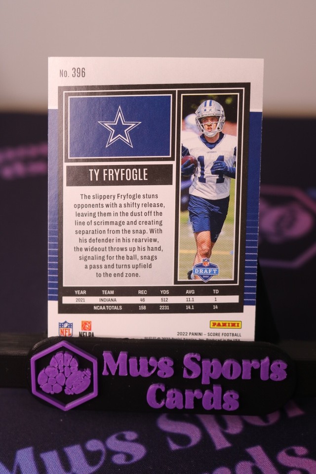 Ty Fryfogle RC 2022 Score | eBay