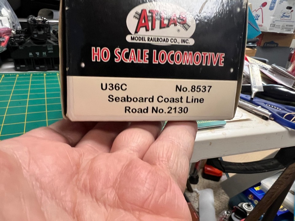 Atlas 8537 HO Seaboard Coast Line U36C Diesel Locomotive #2130 LN/Box ...