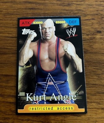 2006 WWE Insider Restricted Access Game Cards Kurt Angle (Black Border ...