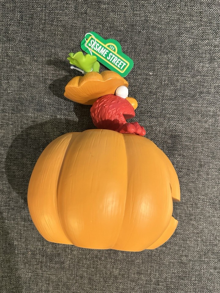 Sesame Street Halloween Pumpkin ELMO Figurine NWT - 2025 | eBay