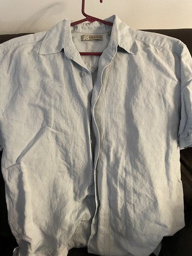 Cubavera Light Blue men’s button Down shirt Large | eBay